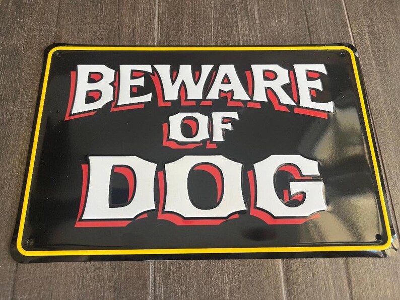 Beware of Dog Sign - Etsy