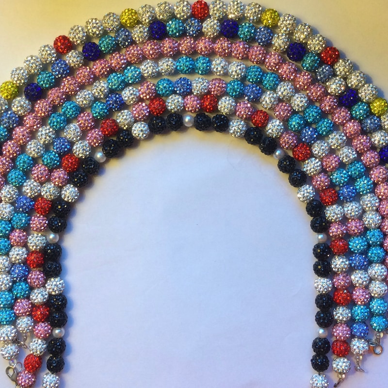 Baseball Beaded Necklace - Etsy