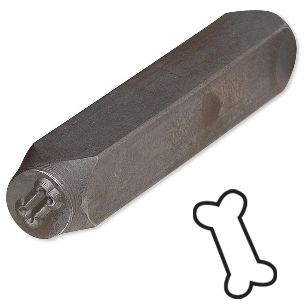 Dog Bone Steel Design Stamp Punch Tool to Embellish Metal, Plastic ...