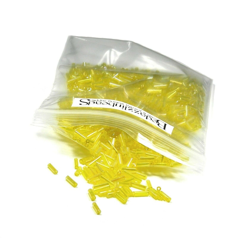 Yellow Bugle Bead Fringe - Etsy