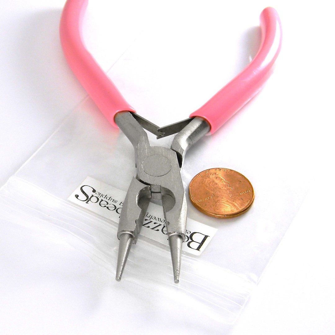 Pink Carbon Steel 3 in 1 Needle Round Nose, Wire Cutter & Crimping ...