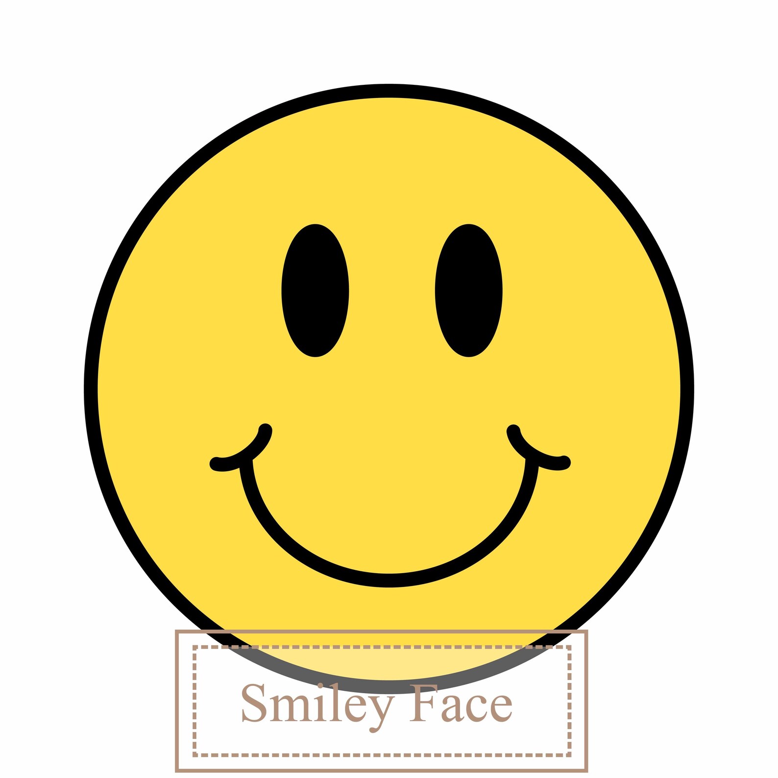 Smiley Shapes Instant Download (PNG, Jpeg, SVG Cut Files) Yellow Smile ...