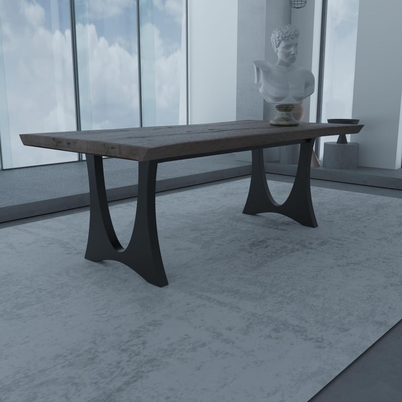 Modern Metal Table Base, Sturdy Support for Custom Tables, Contemporary ...
