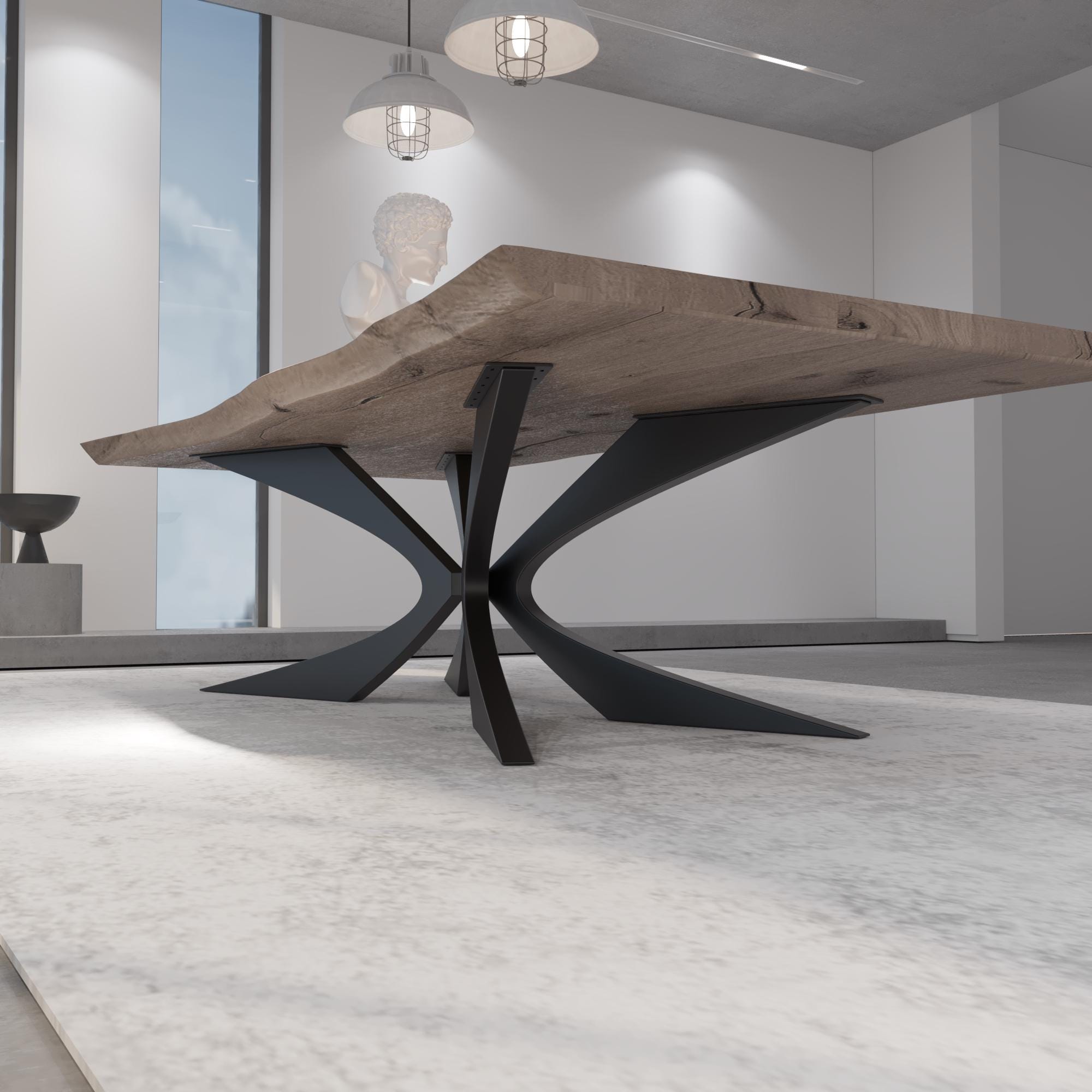 Spider Metal Large Table Base, Metal Pedestal Base for Modern Furniture ...