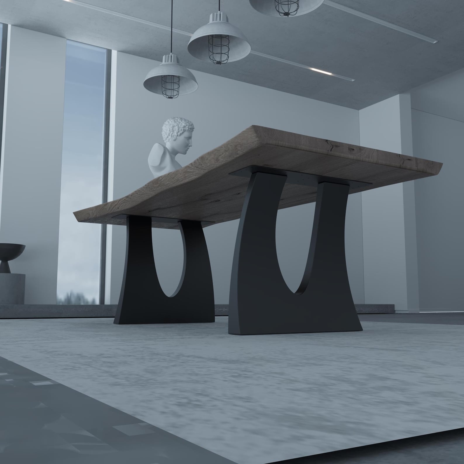 Handcrafted Metal Table Legs Designer Edition, Curved Design Table Legs ...