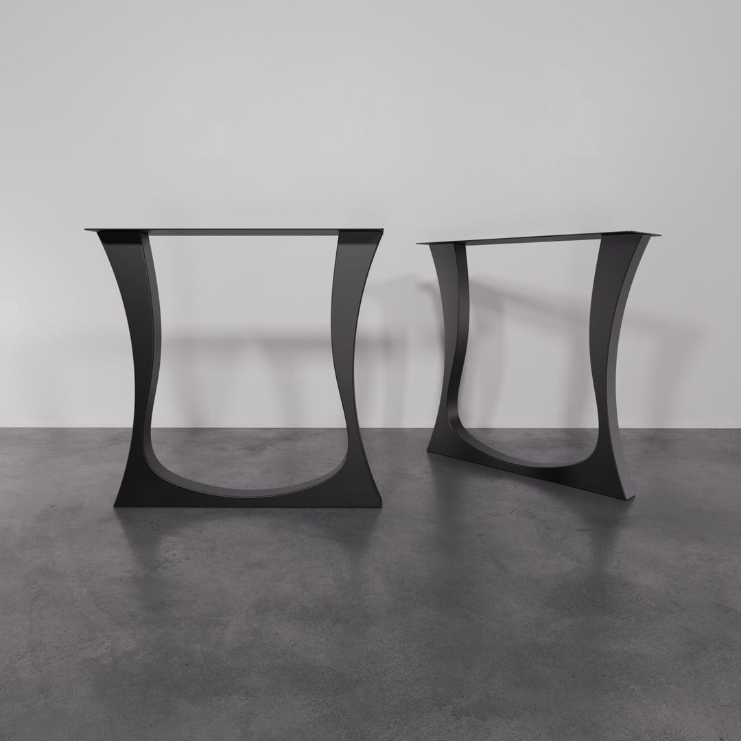 Table Legs, Black Table Legs, Handmade Furniture, DIY Table Legs 28H ...