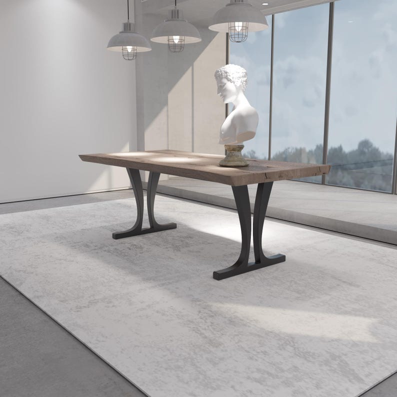 Handmade Gold Metal Table Base: Heavy Duty Pedestal, Modern Industrial ...