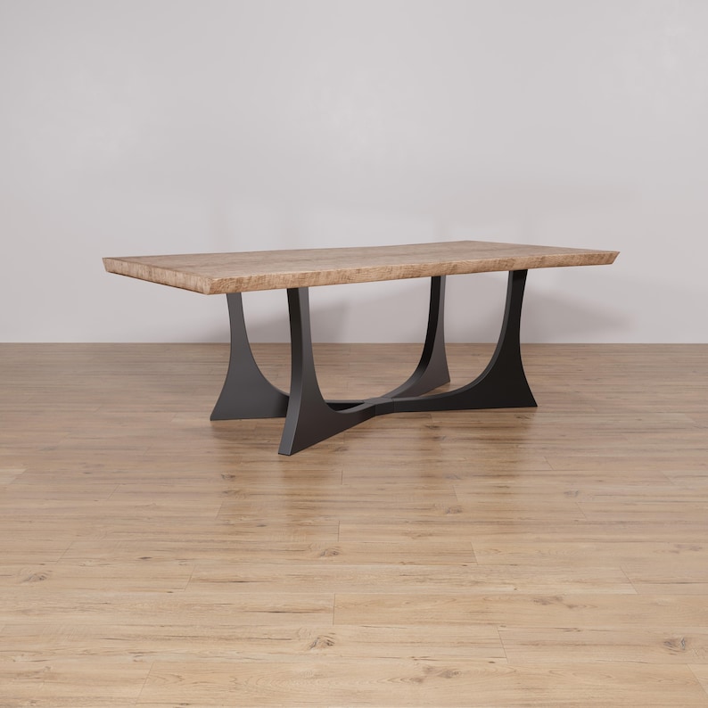 Handmade Steel Table Base: Heavy Duty Mid-century Modern Dining Table ...