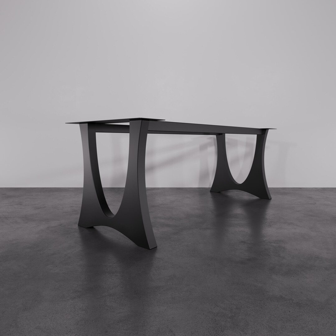 Modern Metal Table Base, Sturdy Support for Custom Tables, Contemporary ...