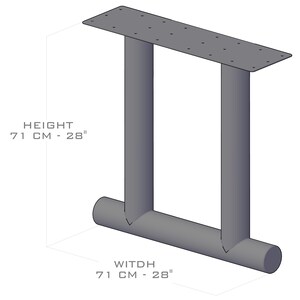 Metal Table Legs in Bohemian Design, U-shaped Tube Design Table Legs ...