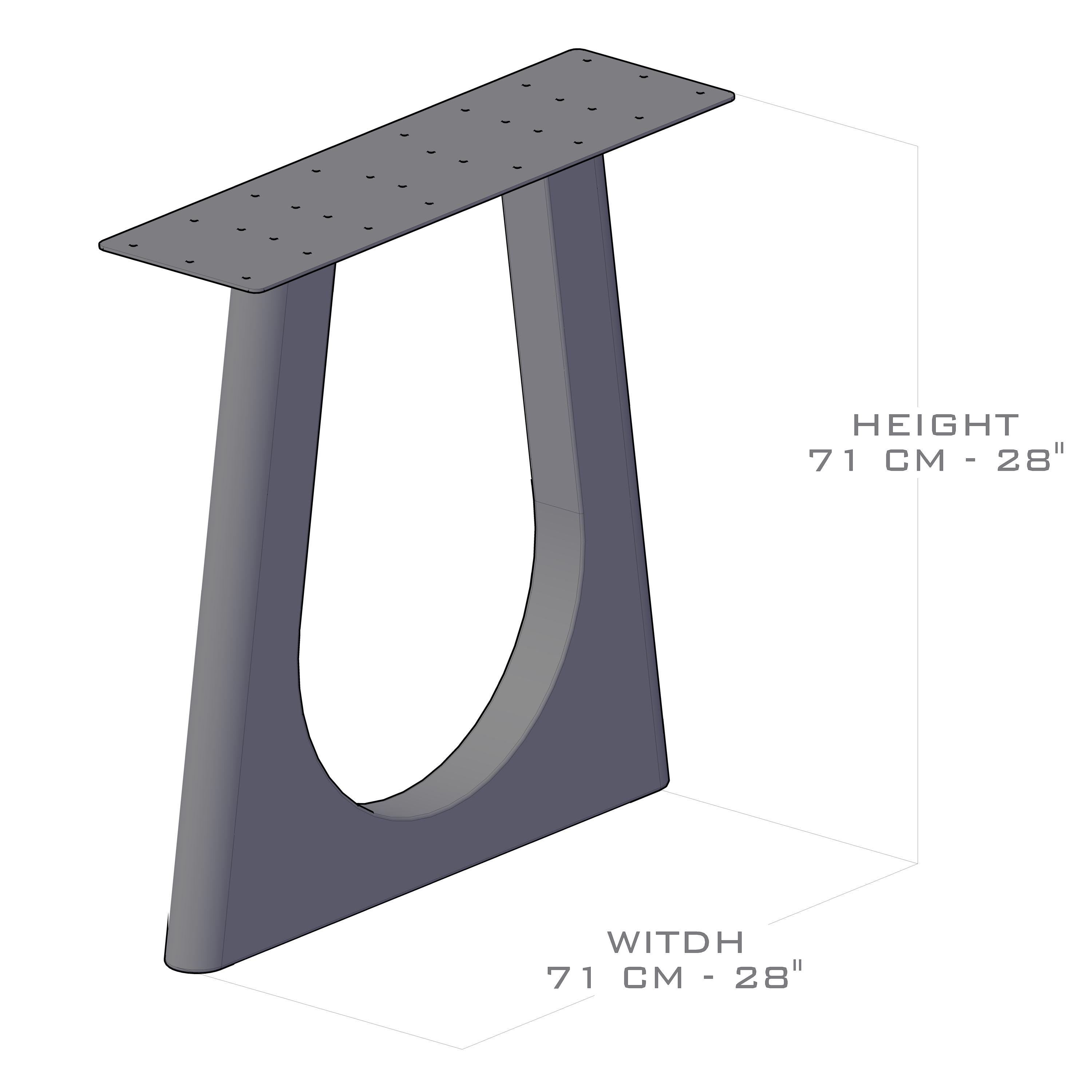 Handmade Steel Table Legs, Designer Edition Metal Table Legs ...