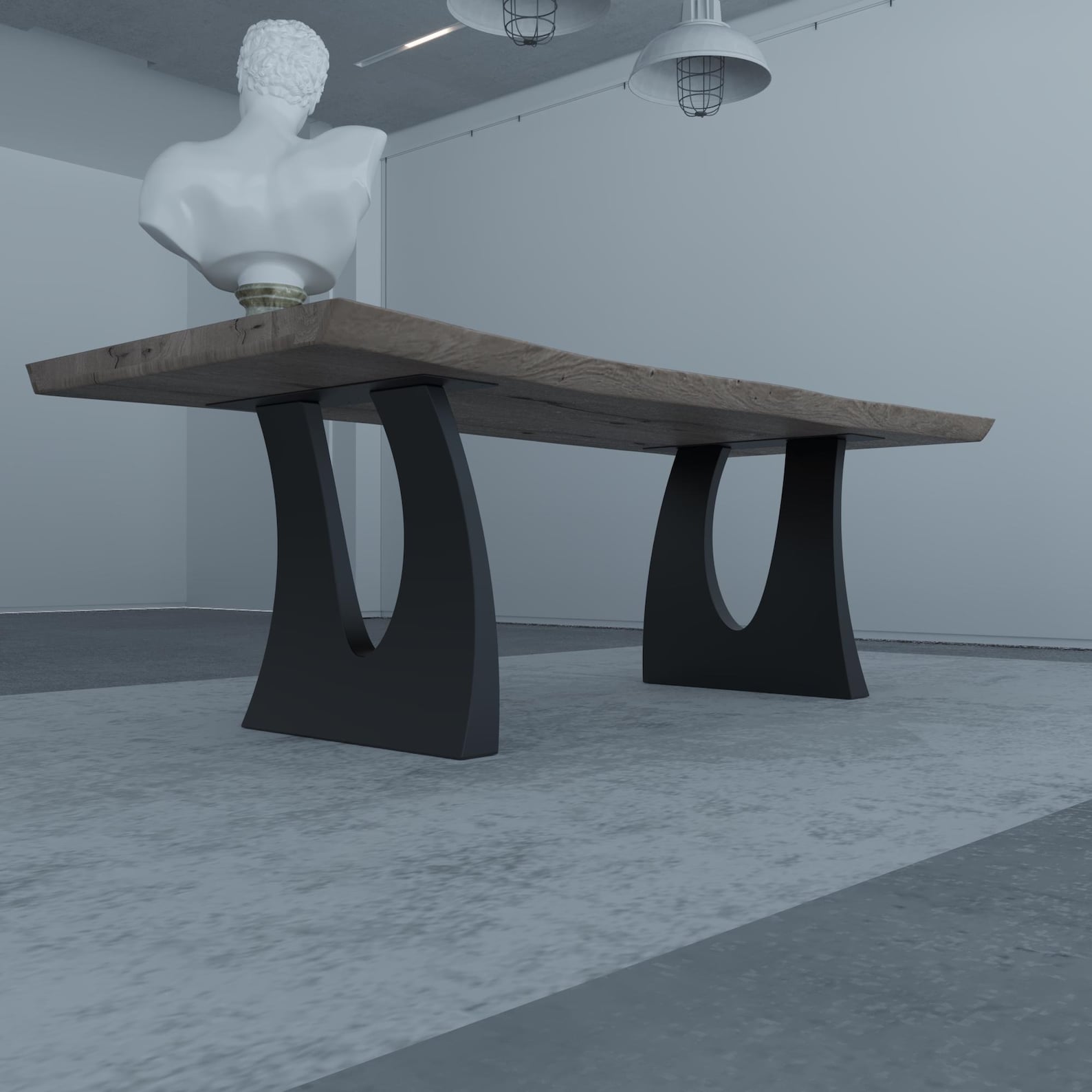 Handcrafted Metal Table Legs Designer Edition, Curved Design Table Legs ...