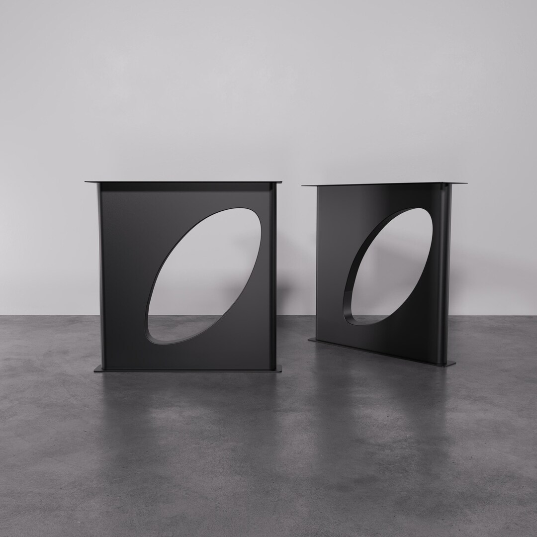 Handmade Metal Table Legs Unique Design, Modern Industrial Steel Table ...