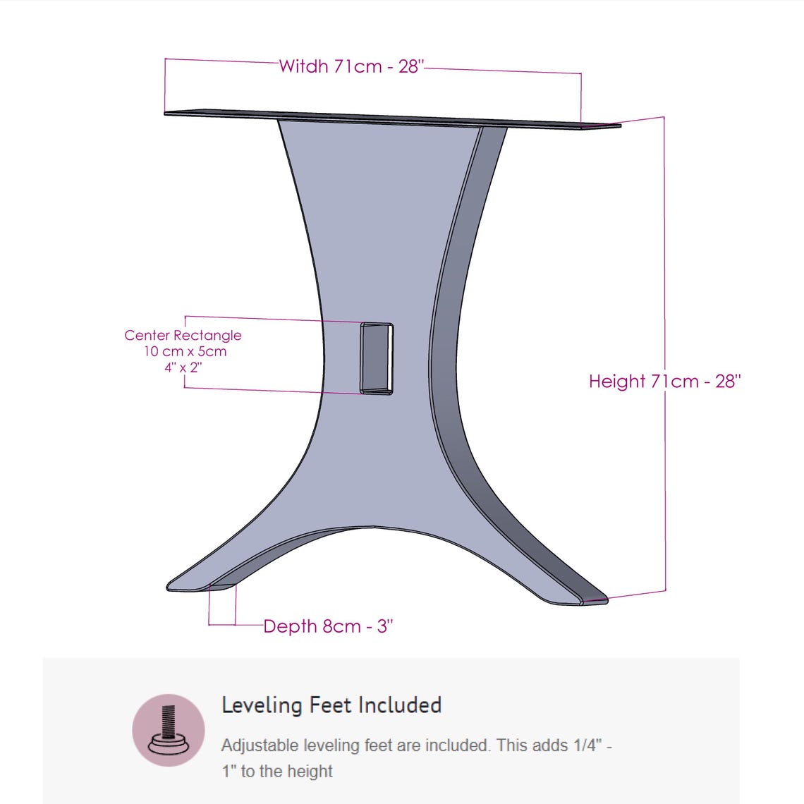Metal Table Legs Are Perfect for Your Larger Dining Tables, Conference ...