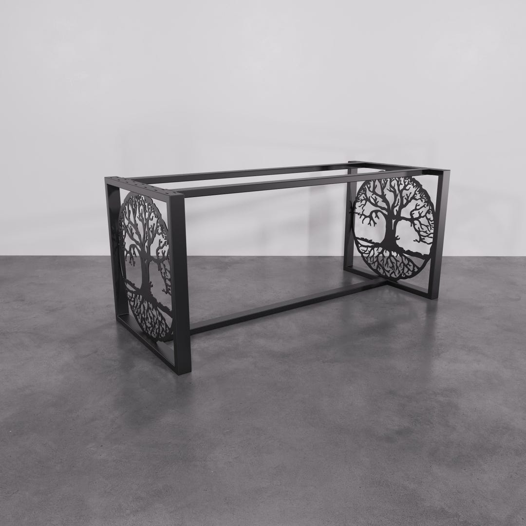 Heavy Duty Metal Table Legs: Tree of Life Design - Etsy