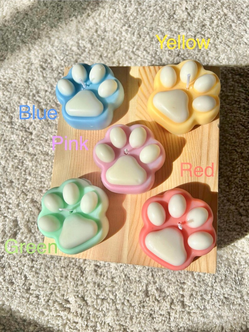 3D Paw Shape Candle. Good Idea for Pet Lover Home Decor. Scents Candles ...