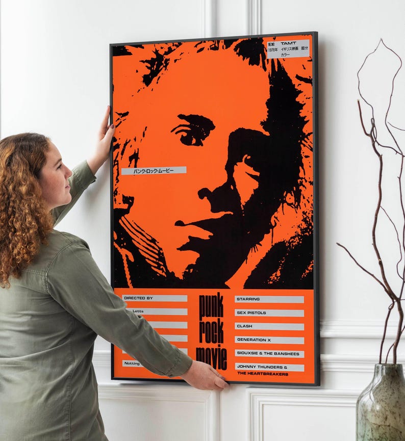 3 Classic 70s Punk Rock Posters – Vintage Concert Art, Retro Music Wall ...