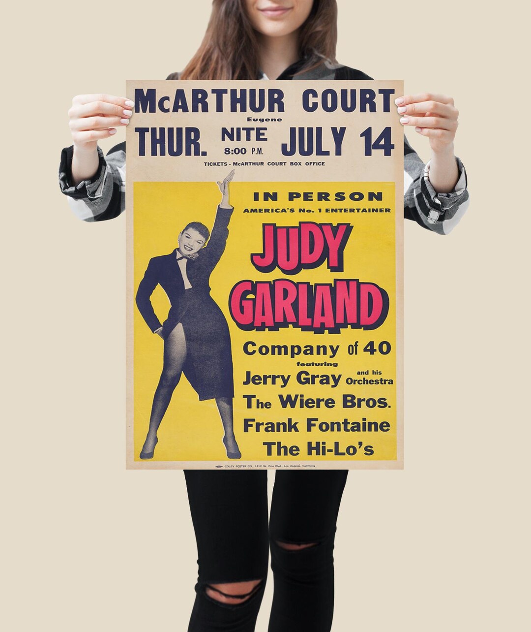 1950s Classic Vocal Concert Poster – Vintage Live Music History Print ...