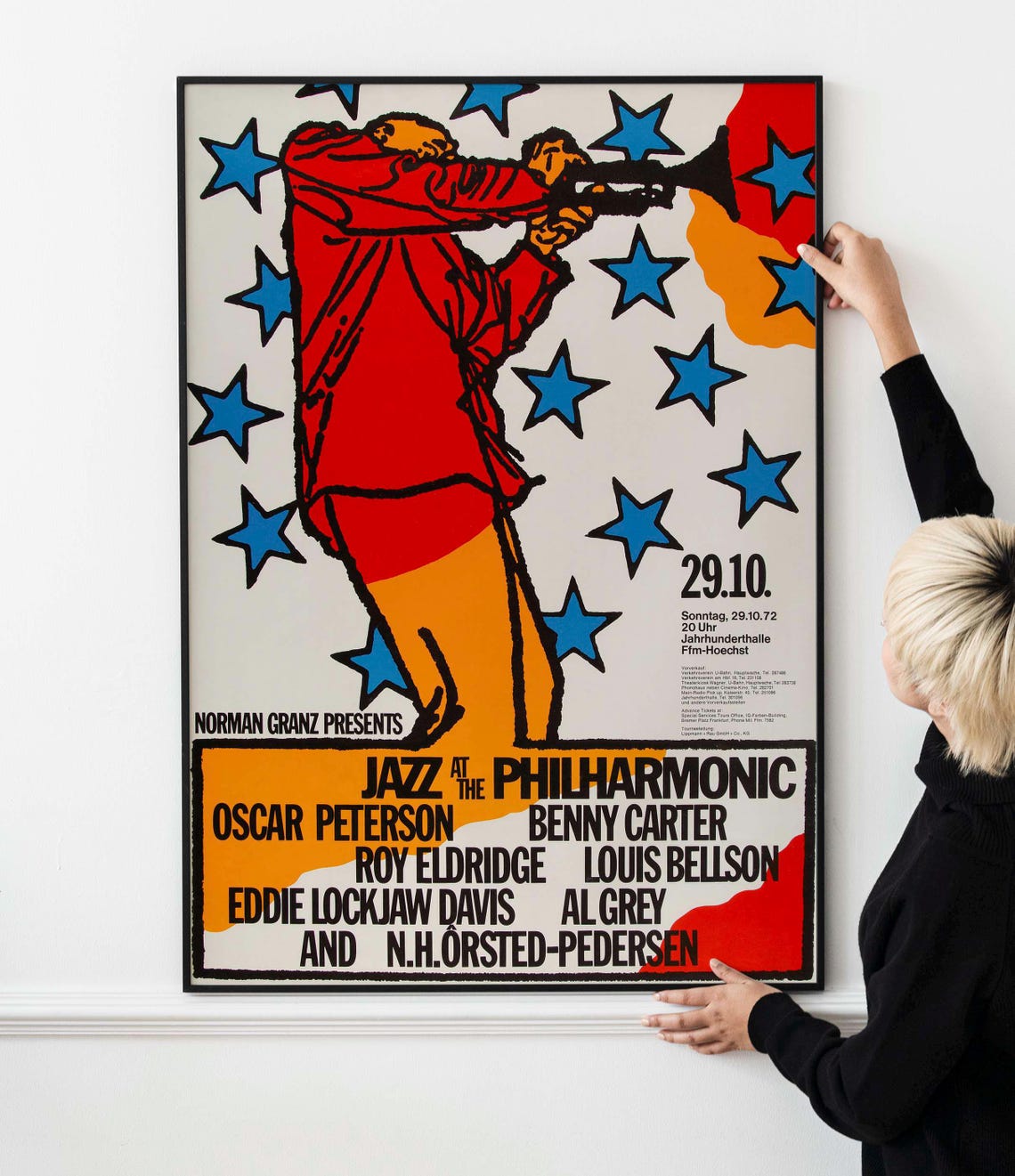 Vintage Jazz Club Concert Poster Classic Jazz Fan Art Wall PRINTABLE ...