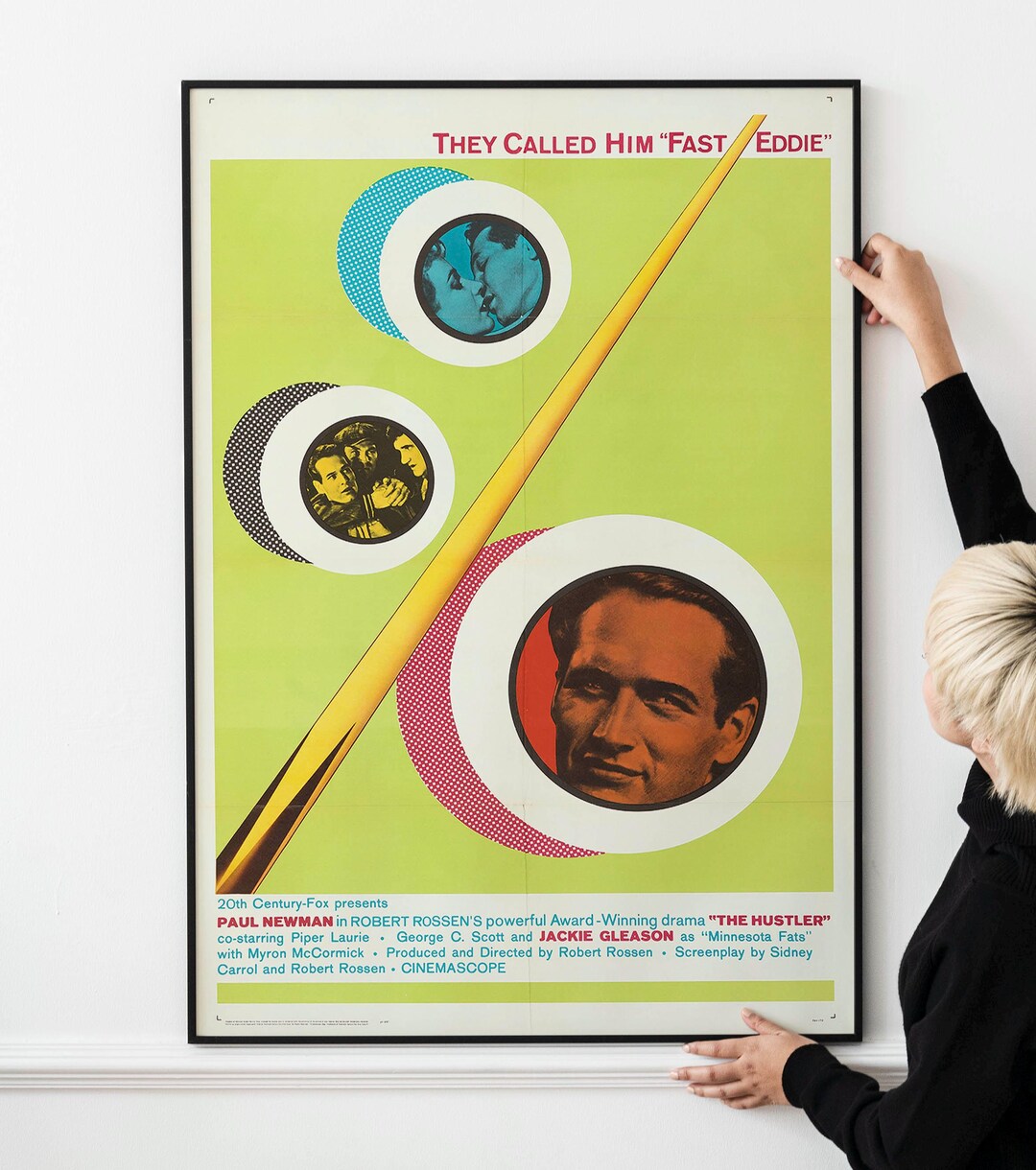 Movie Poster – 60s Classic Pool Movie Poster, Vintage Film Art, Retro ...