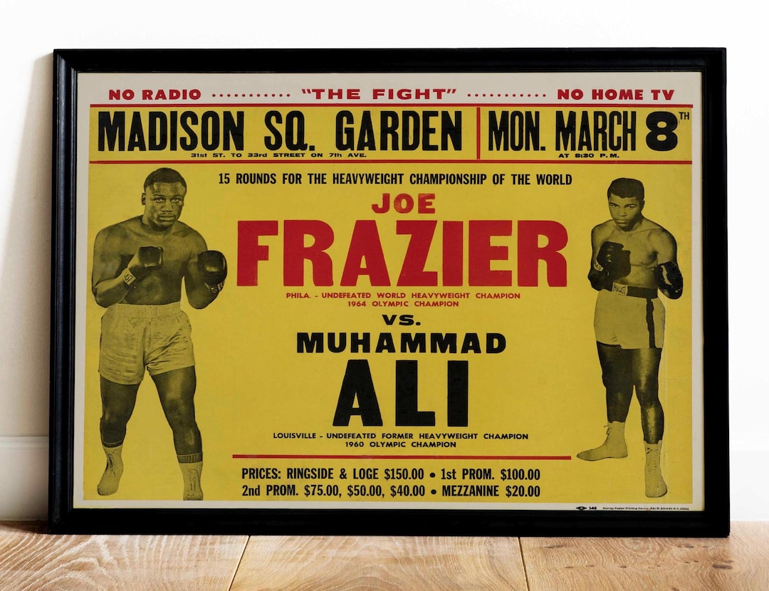 Retro 70s Boxing Poster – Heavyweight Fight Night Vintage Championship ...