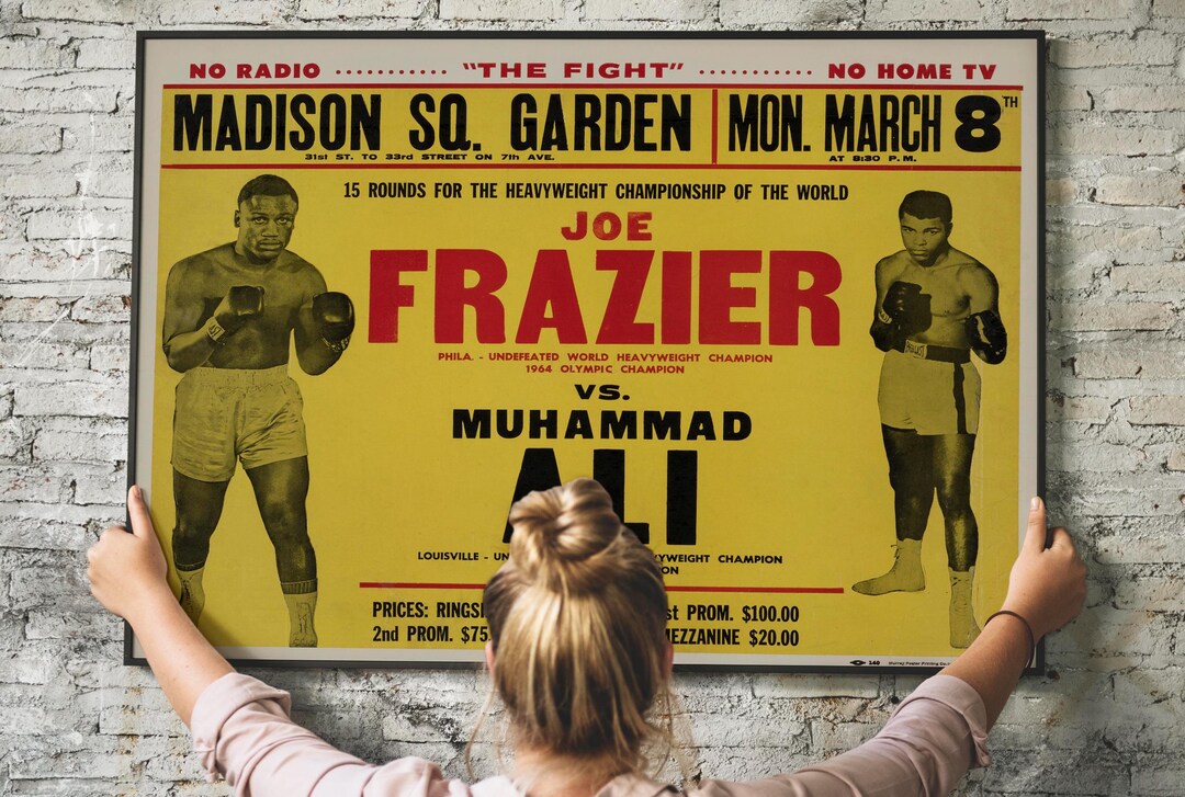 Set of Two Retro Boxing Poster – 60s 70s Heavyweight Fight Night ...