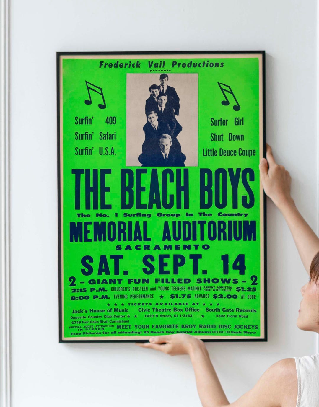 Retro Concert Poster – 60s Classic Rock Music Art, Vintage Music Print ...