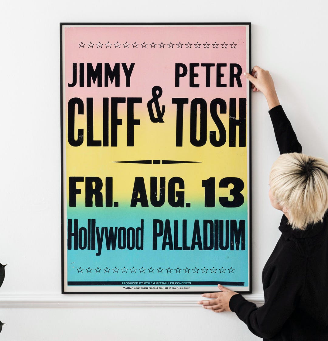 Vintage 70s Jimmy Cliff & Peter Tosh Reggae Festival Wall Art – Classic ...
