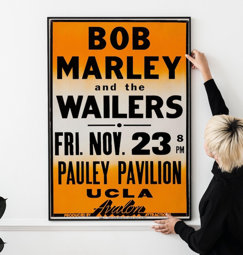 Retro Reggae Festival Poster – 1970s Vintage Concert Wall Art Print - Etsy