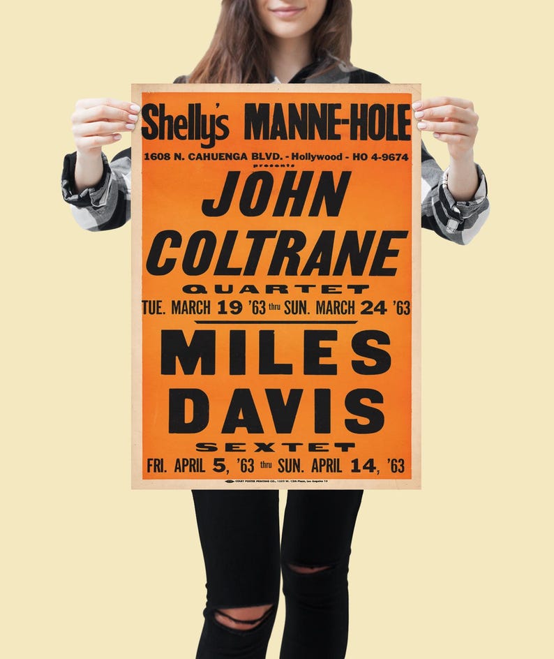 60s Jazz Concert Poster – Classic Jazz Music Art, Vintage Music Print ...
