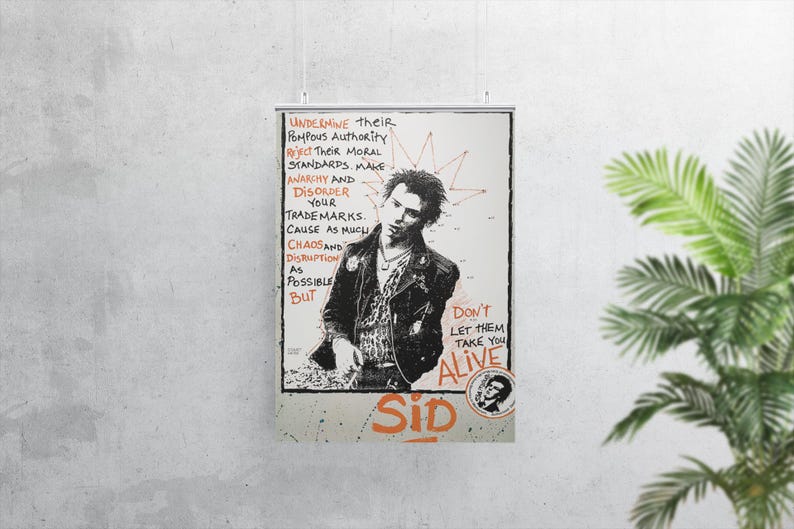 80s Punk Rock Poster – Retro Alternative Music Print, Vintage Concert ...
