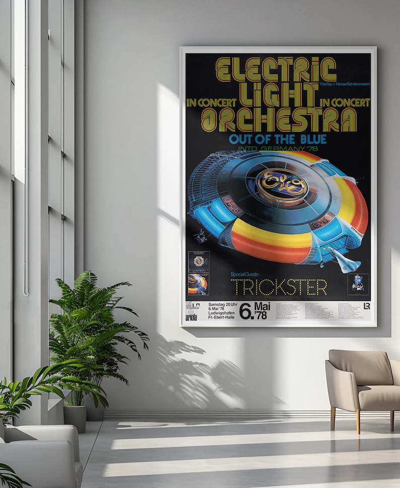 Vintage ELO Poster – 1978 Electric Light Orchestra Concert Poster - Etsy