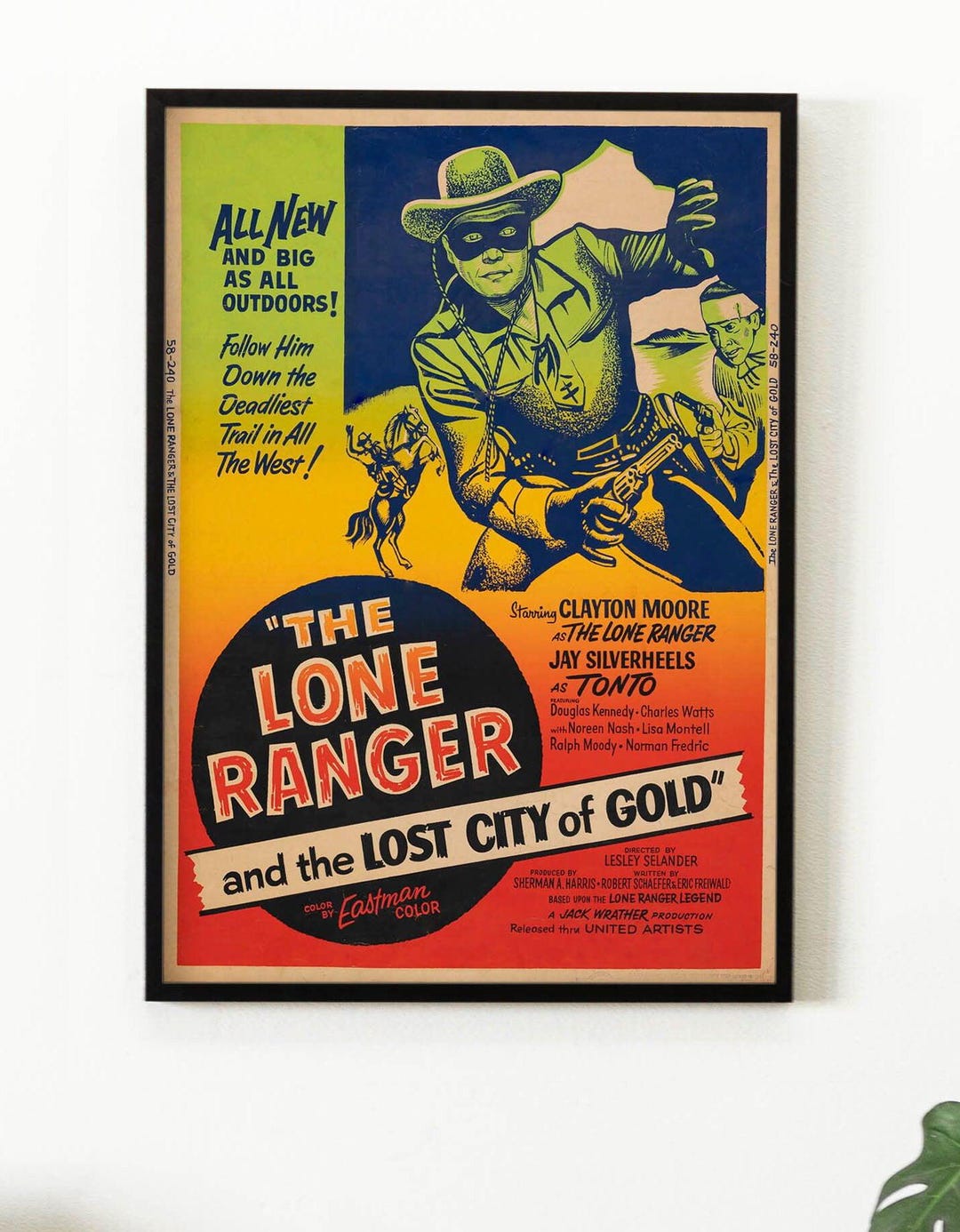 Classic Lone Ranger Poster – 1940s Western Movie Memorabilia, Cowboy ...