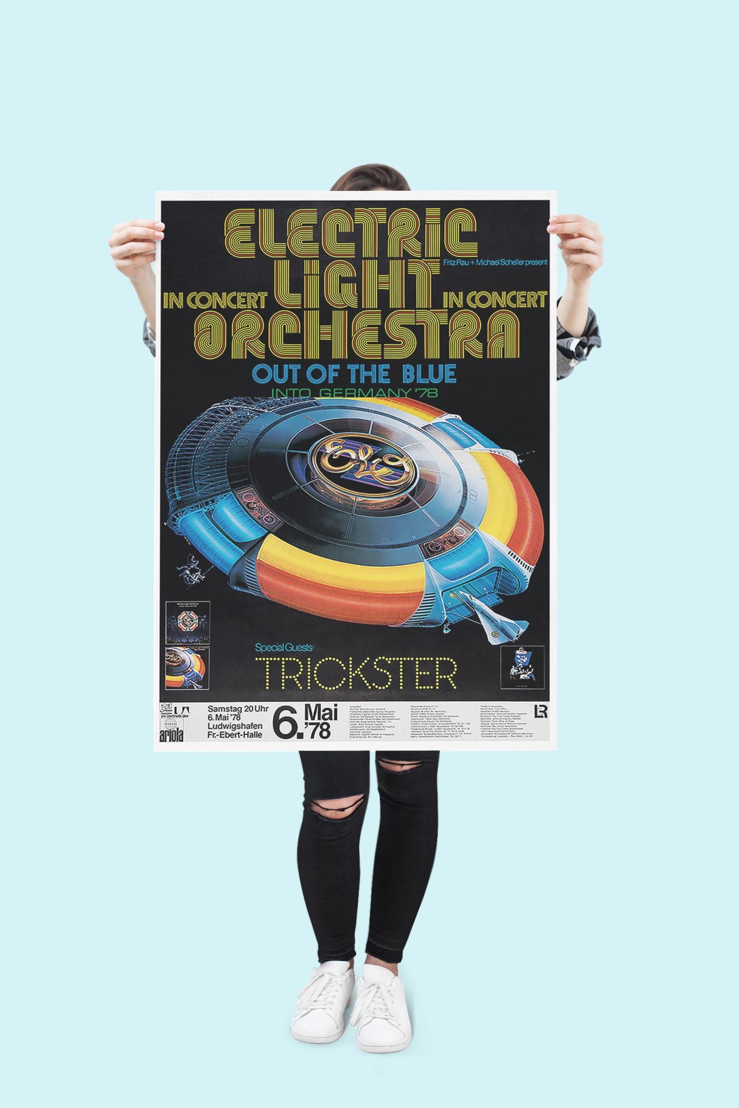 Vintage ELO Poster – 1978 Electric Light Orchestra Concert Poster - Etsy