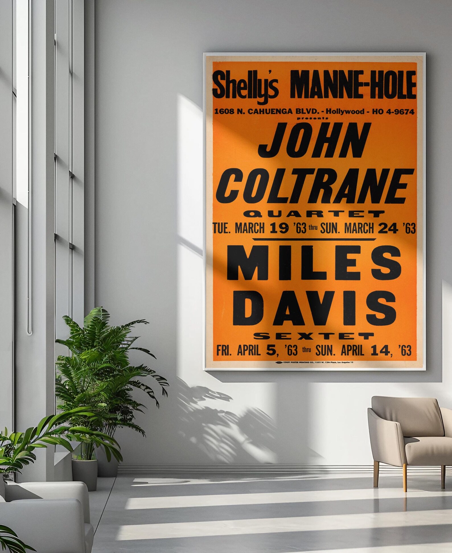 60s Jazz Concert Poster – Classic Jazz Music Art, Vintage Music Print ...