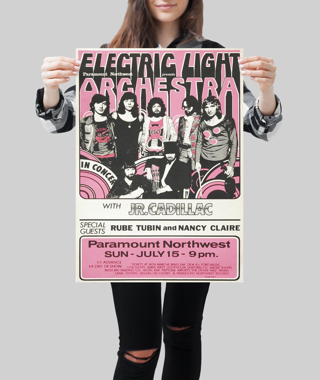 Electric Light Orchestra 70s Concert Poster Vintage ELO Poster ...