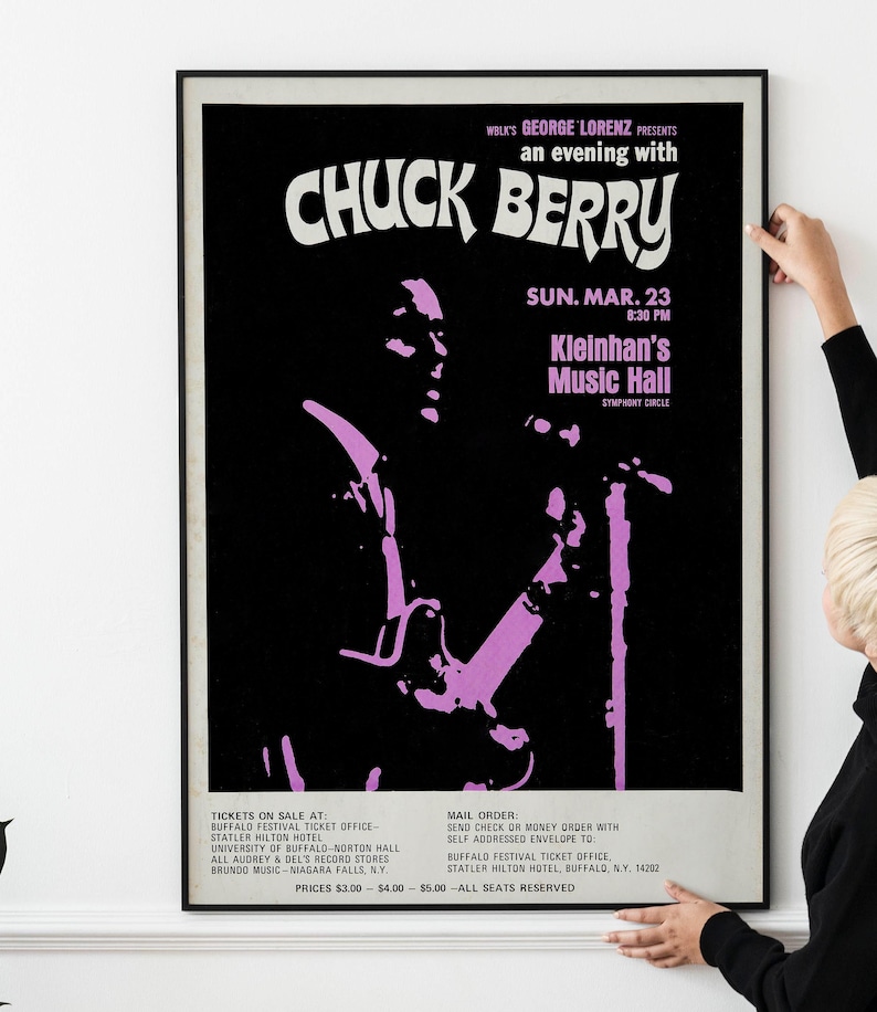 1960s Live Music Poster – Vintage Rock Art, Retro Band Memorabilia ...