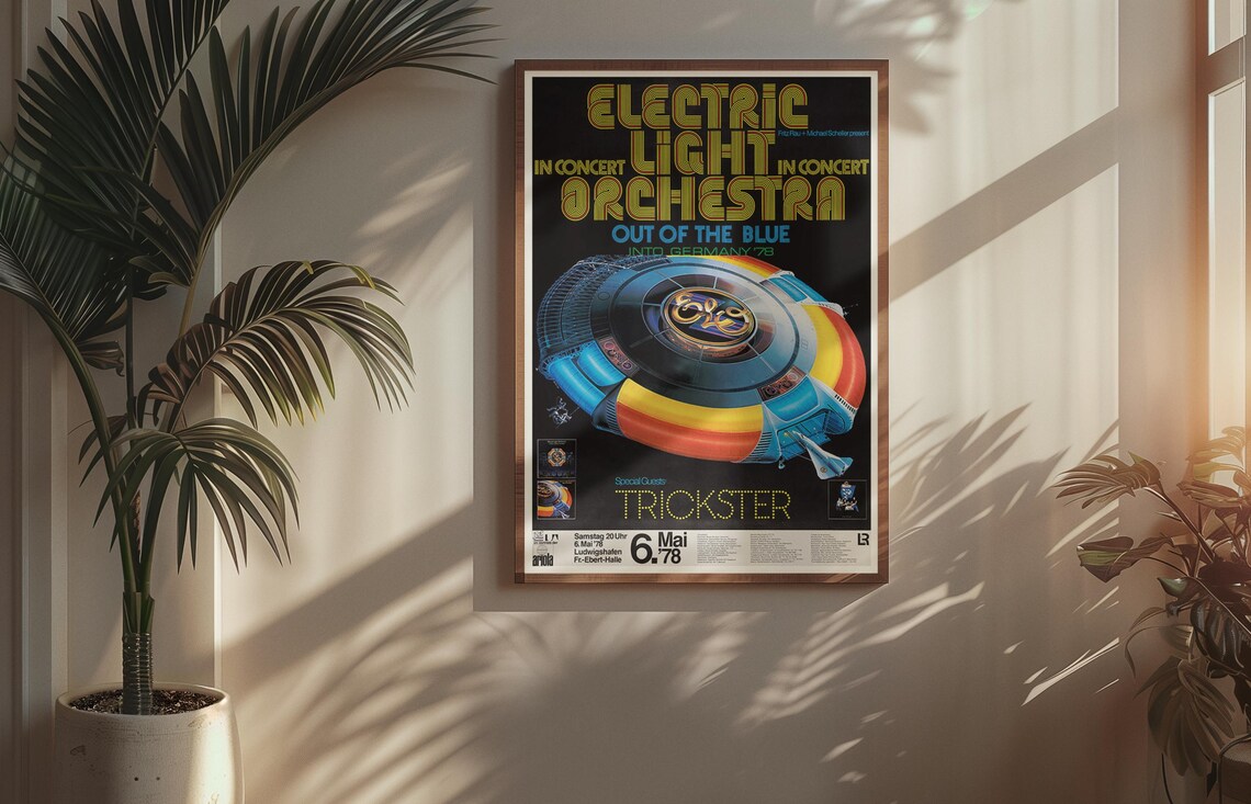 Vintage ELO Poster – 1978 Electric Light Orchestra Concert Poster - Etsy