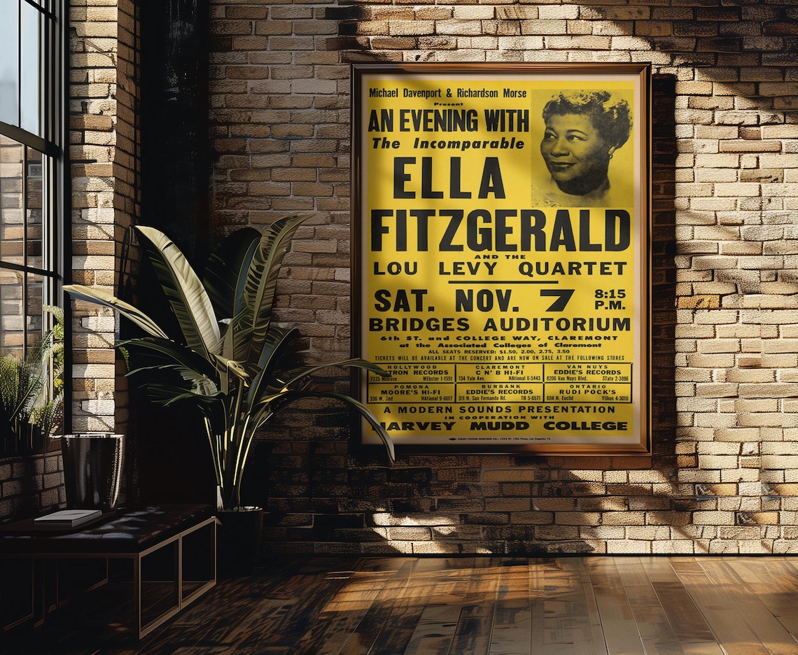 Vintage Jazz Festival Poster – Classic Bebop Swing Rnb Print, Retro ...