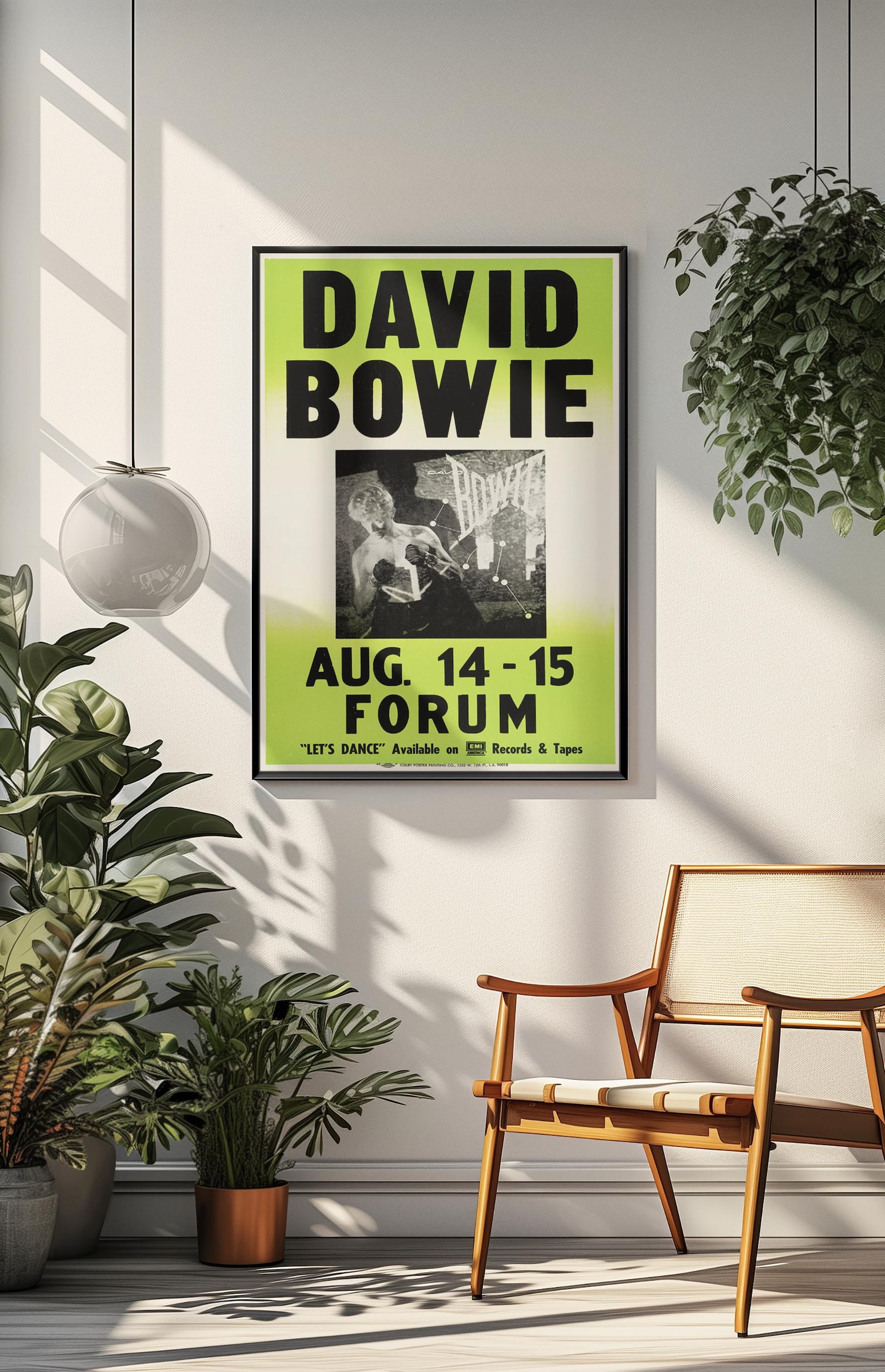 Retro 1980s Concert Poster – New Wave, Glam Rock, Live Tour Music Print ...