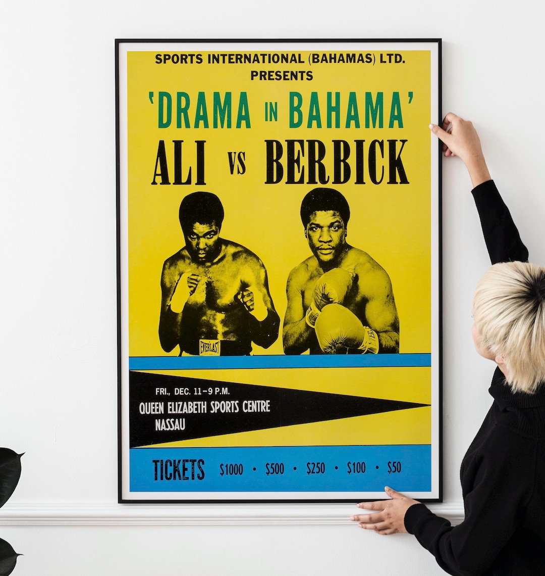 Retro Boxing Event Poster – Retro Boxing Match Poster – 80s Heavyweight ...