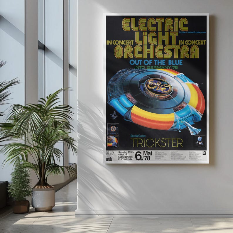 Vintage ELO Poster – 1978 Electric Light Orchestra Concert Poster - Etsy