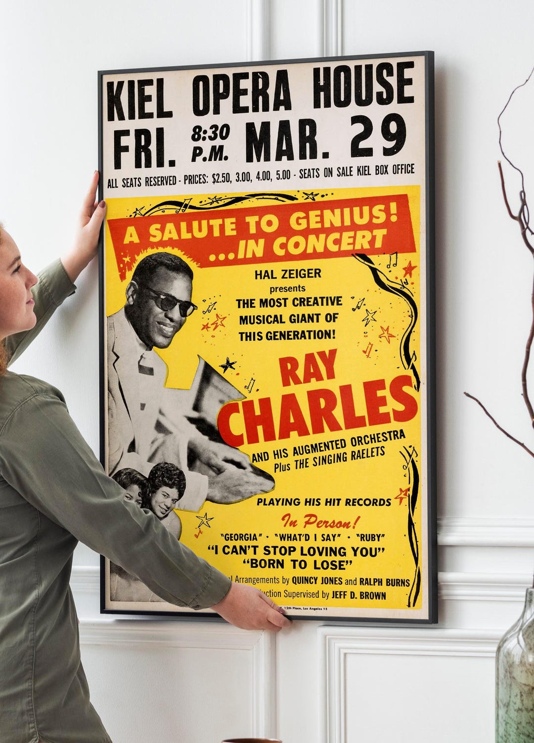 Vintage 1960s Jazz and Blues Poster – Retro Concert Music Art, Classic ...