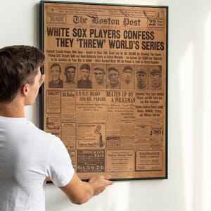Vintage Baseball 1920 Chicago White Sox "the Boston Post" Sept. 29 ...