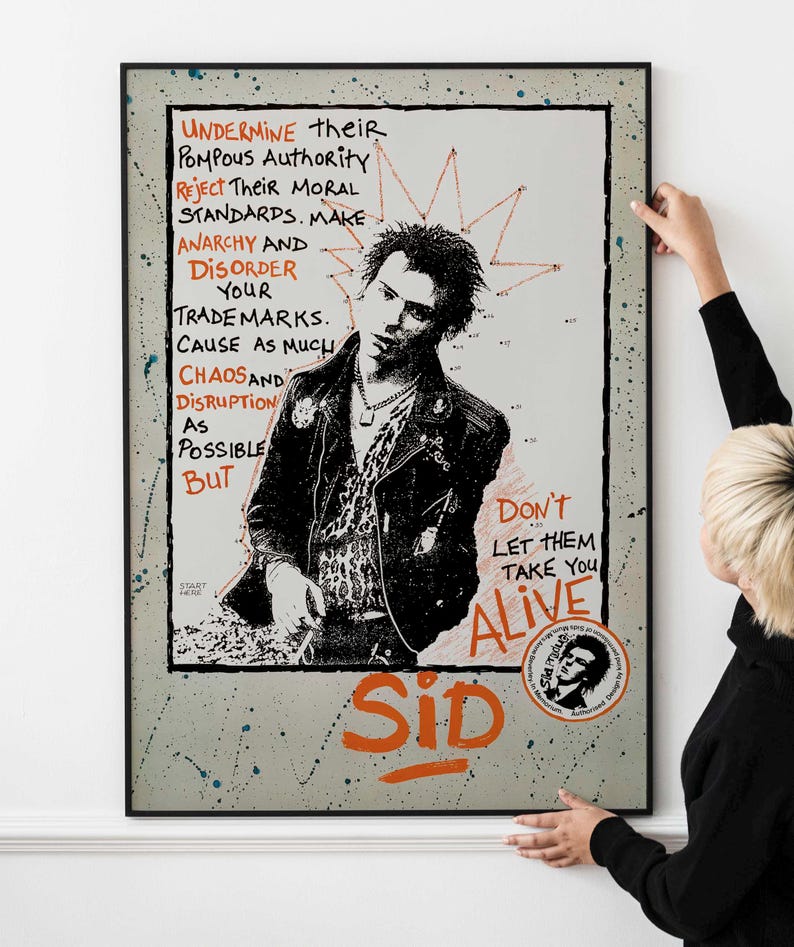 3 Classic 70s Punk Rock Posters – Vintage Concert Art, Retro Music Wall ...