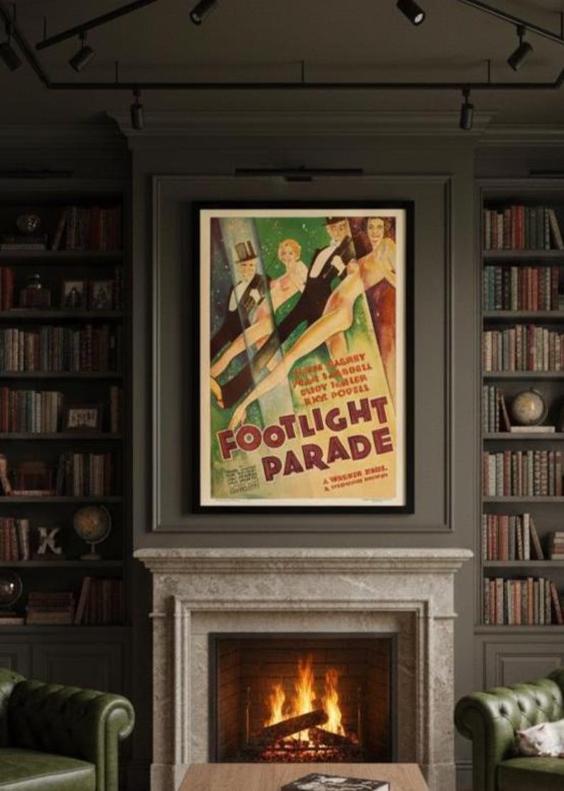 1930s Pre-code Hollywood Musical Poster – Vintage Dance Spectacle ...