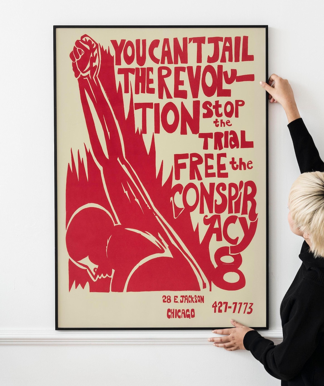 Retro Activism Poster – Civil Rights Movement 1960s Art, Vintage ...