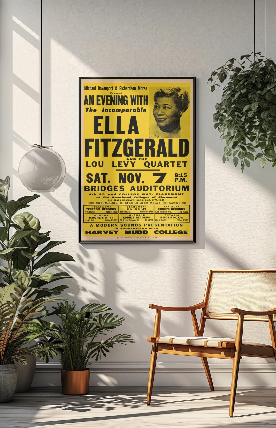 Vintage Jazz Festival Poster – Classic Bebop Swing Rnb Print, Retro ...