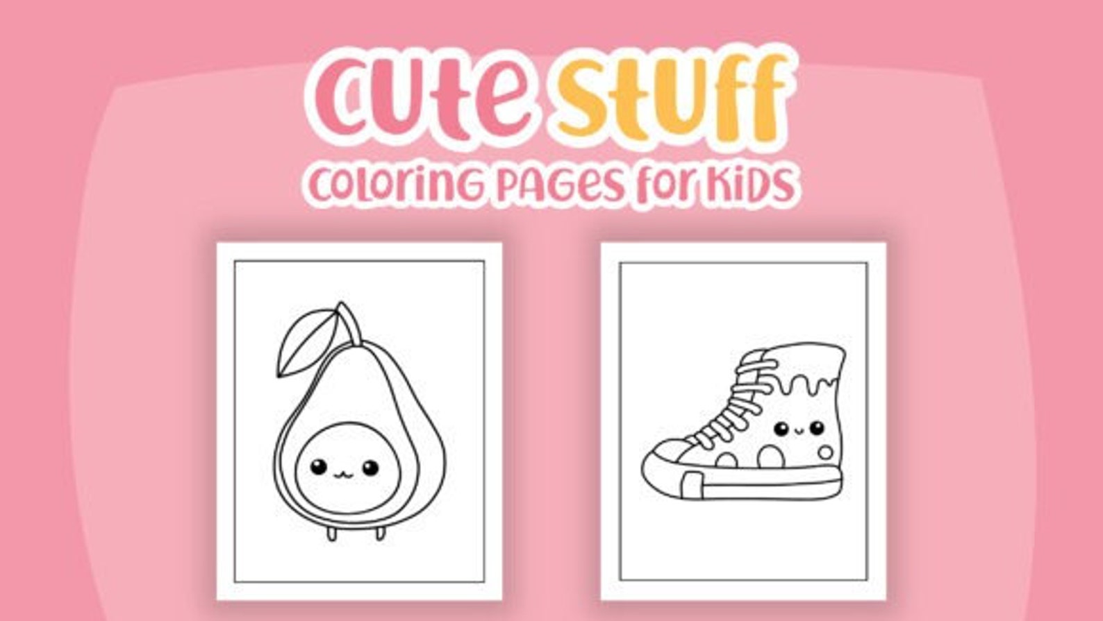 20 Pages Cute Stuff Coloring Pages Kids Nursery Preschool Simple ...