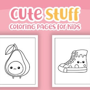 20 Pages Cute Stuff Coloring Pages Kids Nursery Preschool Simple ...